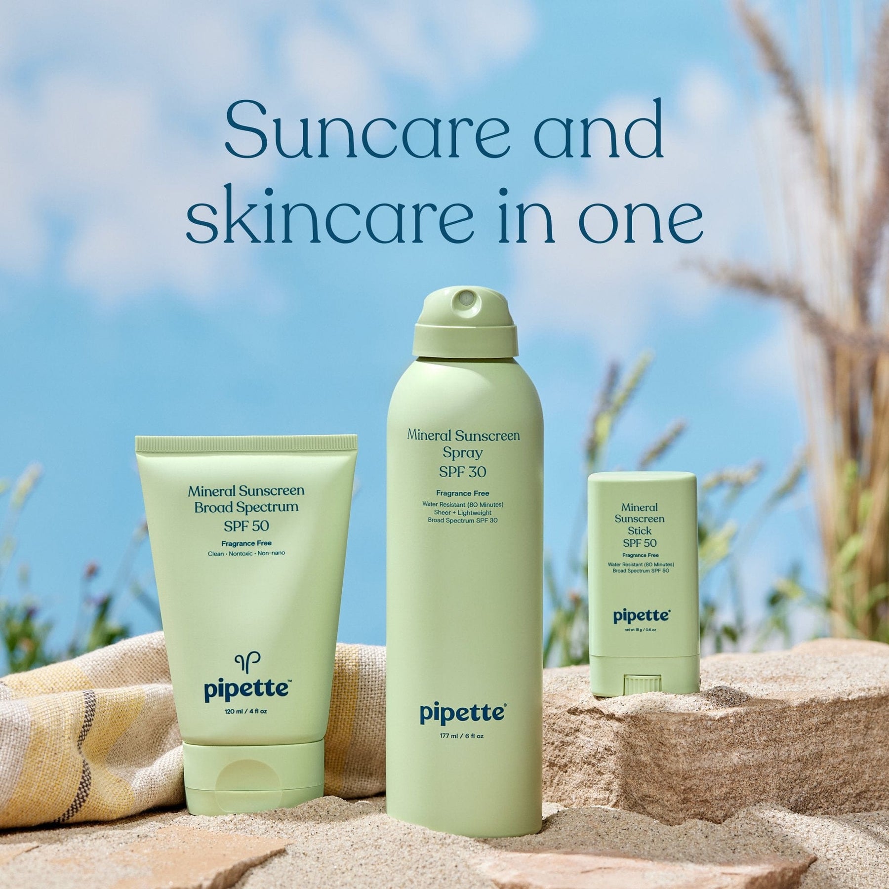 SPF 50 Mineral Sunscreen Stick | Pipette